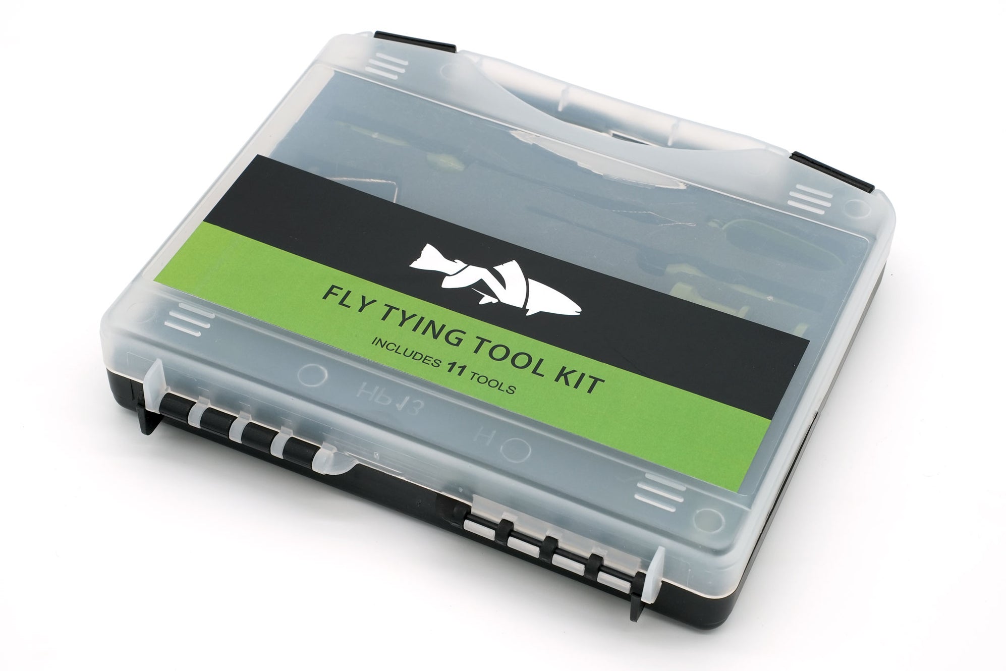 NIRVANA 11pc Fly Tying Tool Kit with Case (olive) — Moonlit Fly Fishing