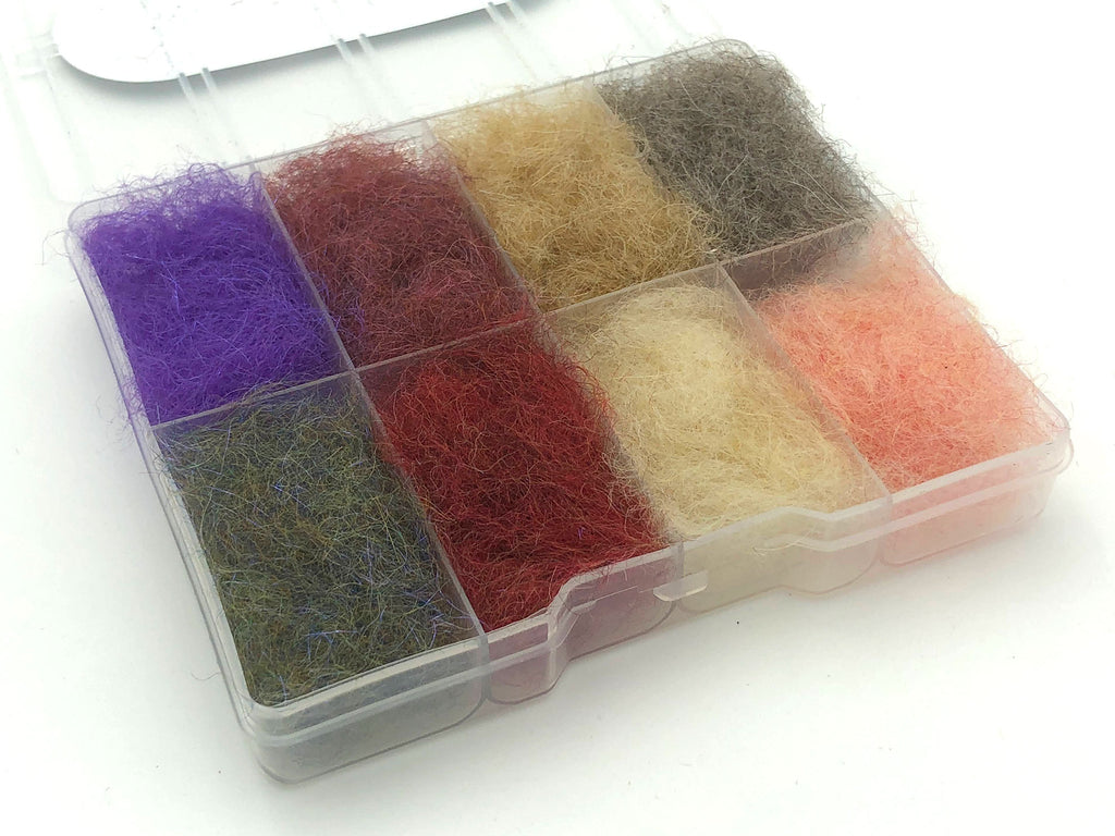 Fly Fishing Materials Fly Tying Laser Yarn 6-Color Set - Long Fiber ...
