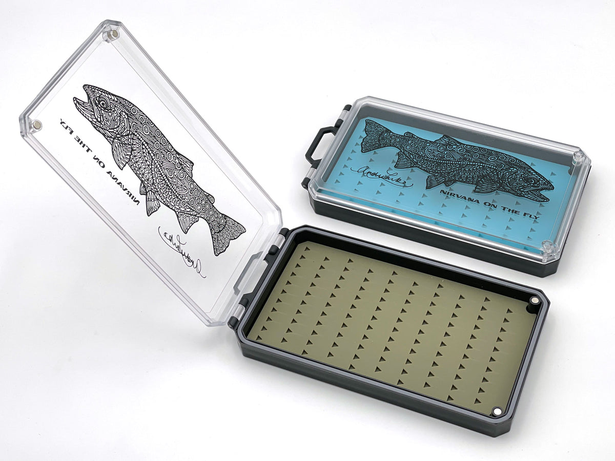 Nirvana Silicone Fly Box w/ Artwork By Andrea Larko — Moonlit Fly Fishing